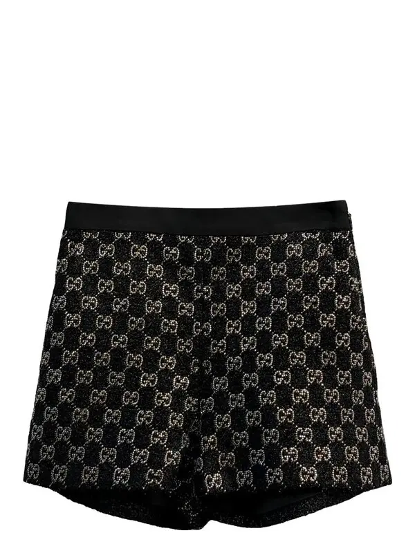 Gucci Wool Lamé Shorts - Black