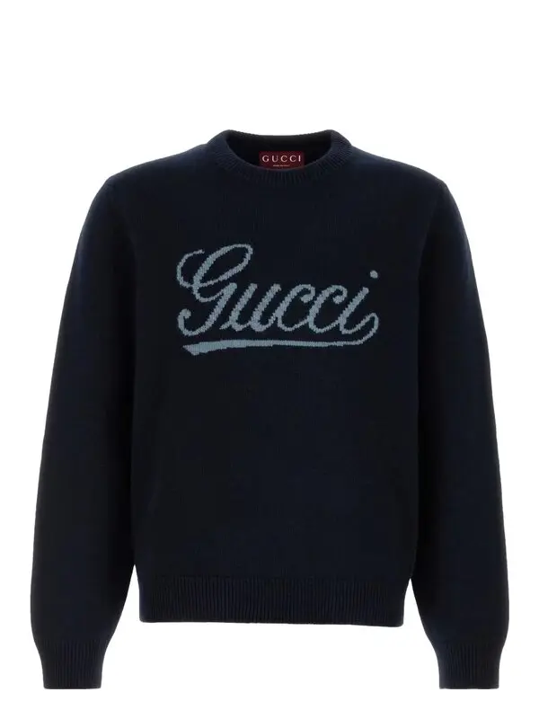 Gucci Wool Crewneck Sweater - Blue