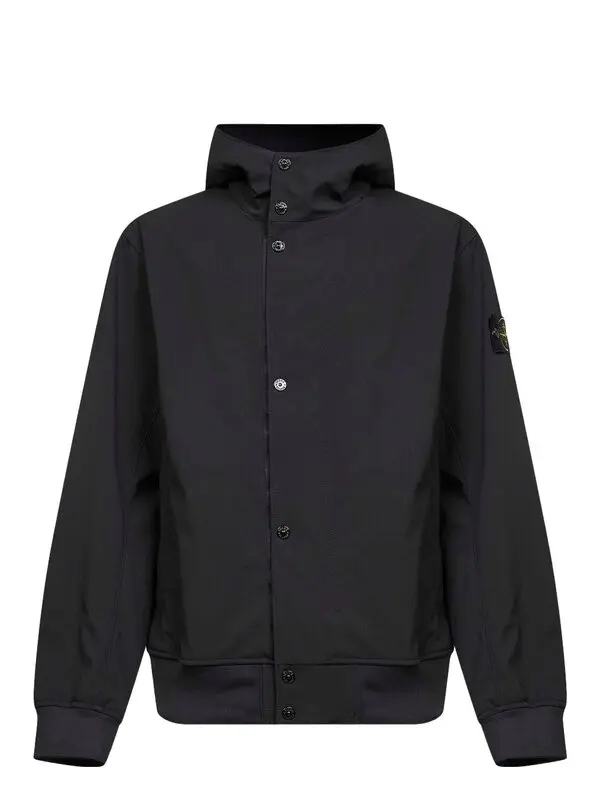 Stone Island Hooded Blouson Jacket - Black
