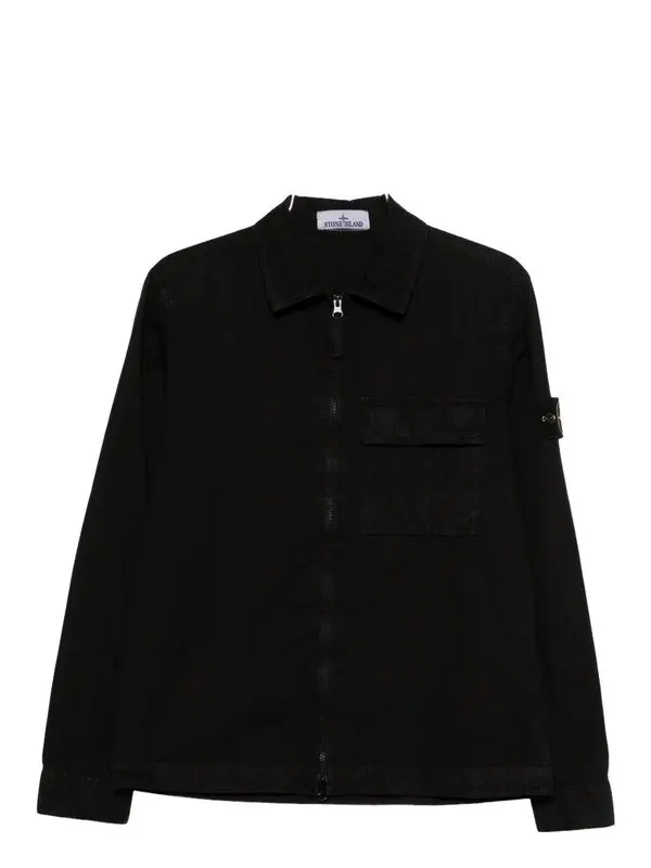 Stone Island Cotton Shirt - Black