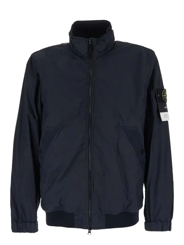 Stone Island Zipped Blouson Jacket - Blue