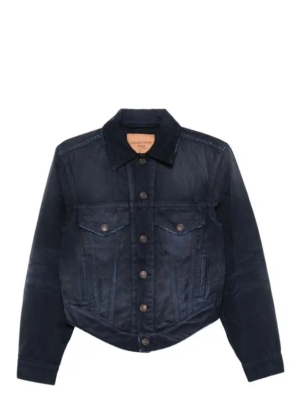 Balenciaga Denim Cotton Jacket - Blue