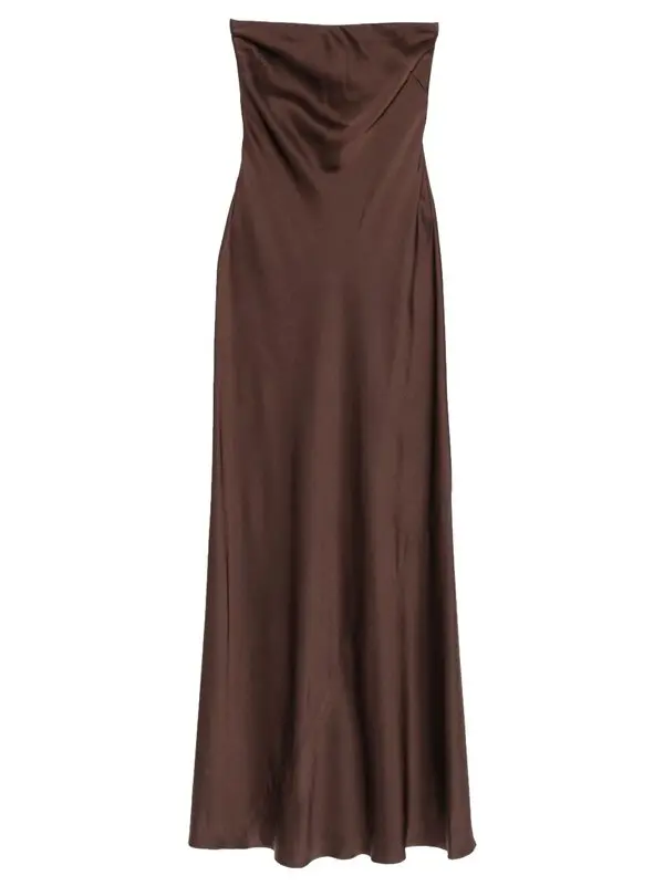 FORTE_FORTE Column Long Dress - Brown
