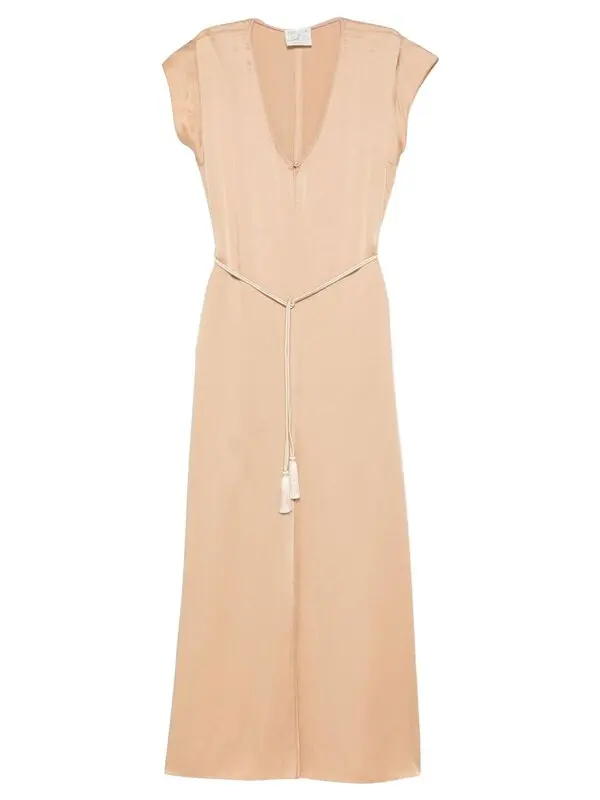 FORTE_FORTE Midi Dress - Beige