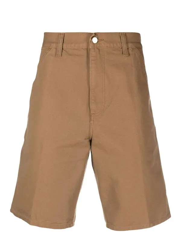 Carhartt Work In Progress Bermuda Shorts With Logo - Brown