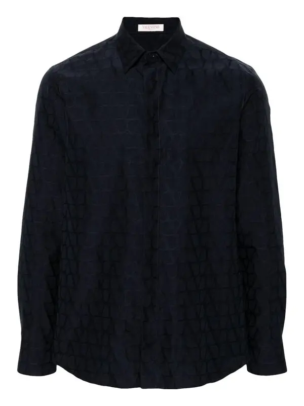 Valentino Garavani Shirt With Logo - Blue