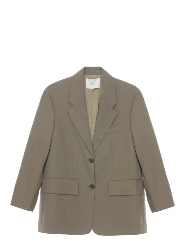 Studio Nicholson Wool Single-breasted Blazer Jacket - Brown