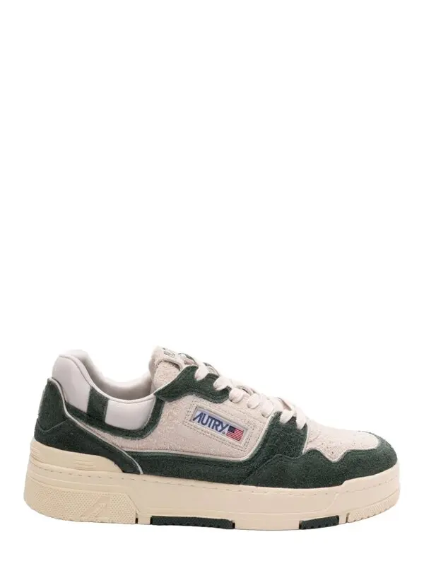 AUTRY Low Leather And Suede Sneakers - Green