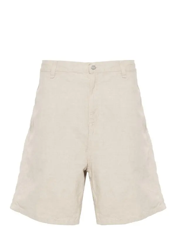 Carhartt Work In Progress Cotton Blend Shorts - Beige