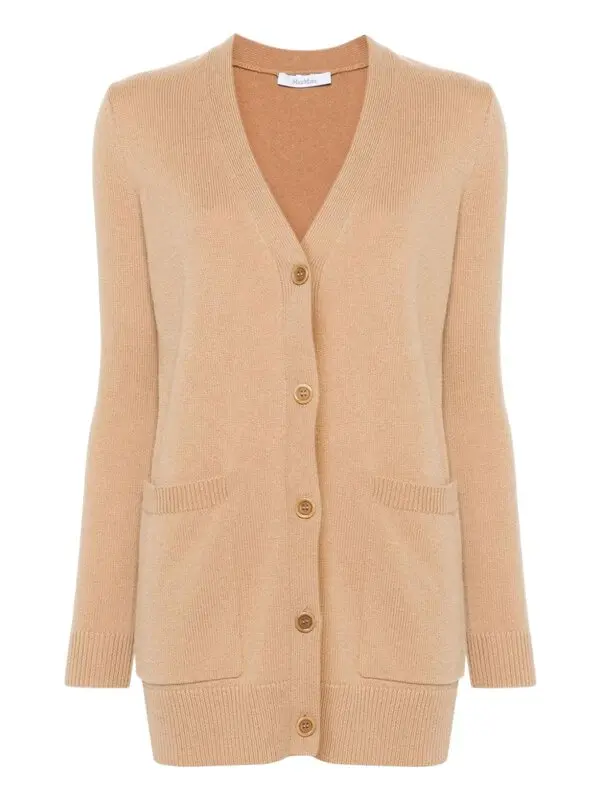 Max Mara Wool And Cashmere Blend Cardigan - Beige