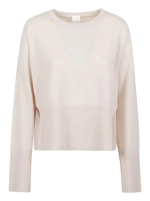 CT PLAGE Cashmere Crewneck Sweater - White