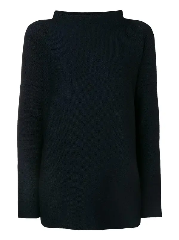 DANIELA GREGIS Wool Turtleneck Sweater - Blue
