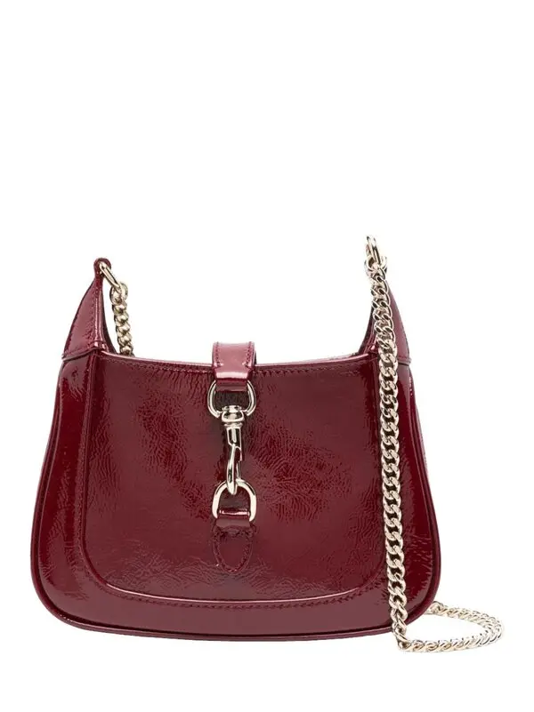Gucci Jackie Notte Patent Leather Mini Bag - Red