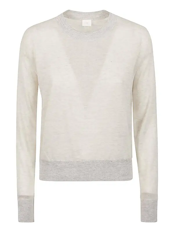 CT PLAGE Cashmere Crewneck Sweater - Grey