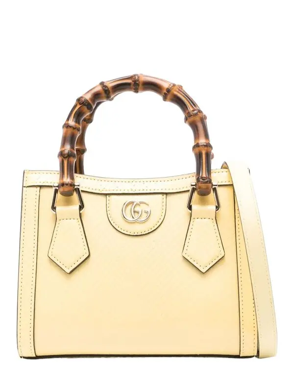 Gucci Diana Small Leather Tote Bag - Yellow