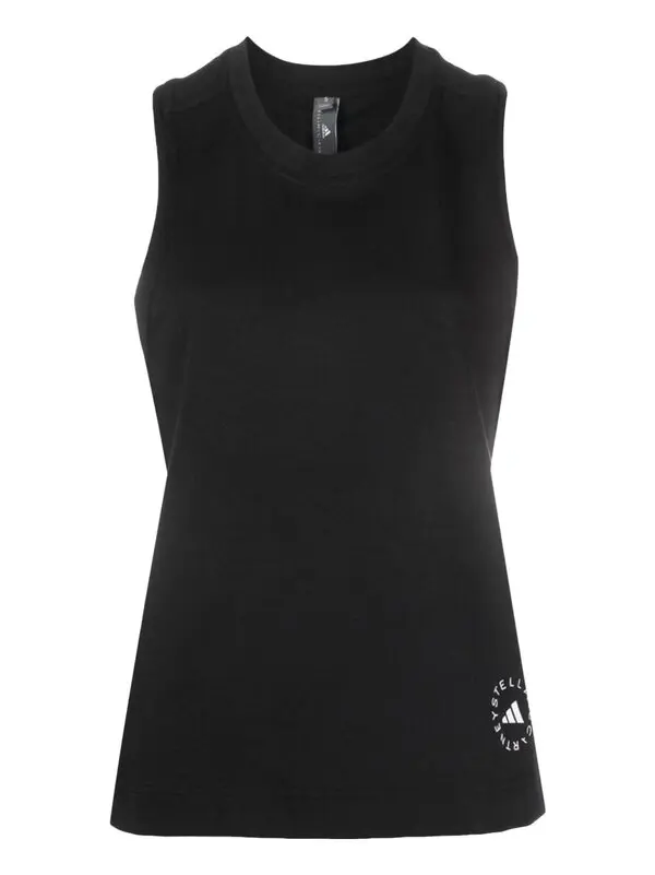 Adidas By Stella McCartney Organic Cotton Tank Top - Black
