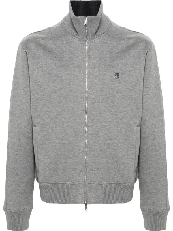 Givenchy Logo Zipped Track Suit - Grey