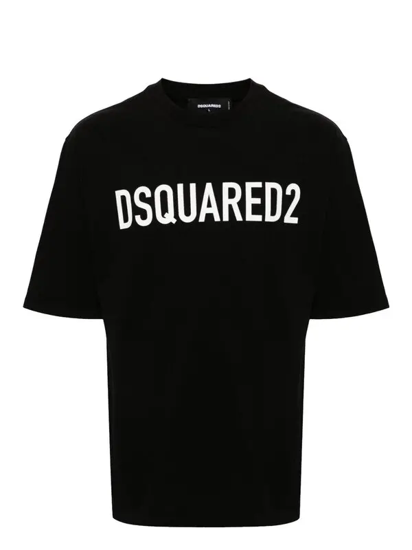 Dsquared2 Logo Cotton T-shirt - Black