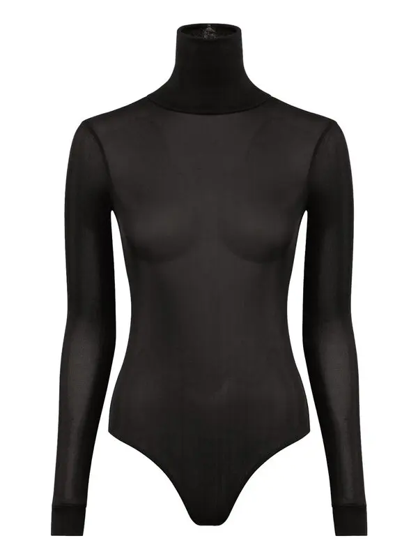 MAISON MARGIELA High-neck Bodysuit - Black