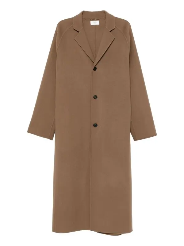 THE ROW Long Wool Coat - Beige