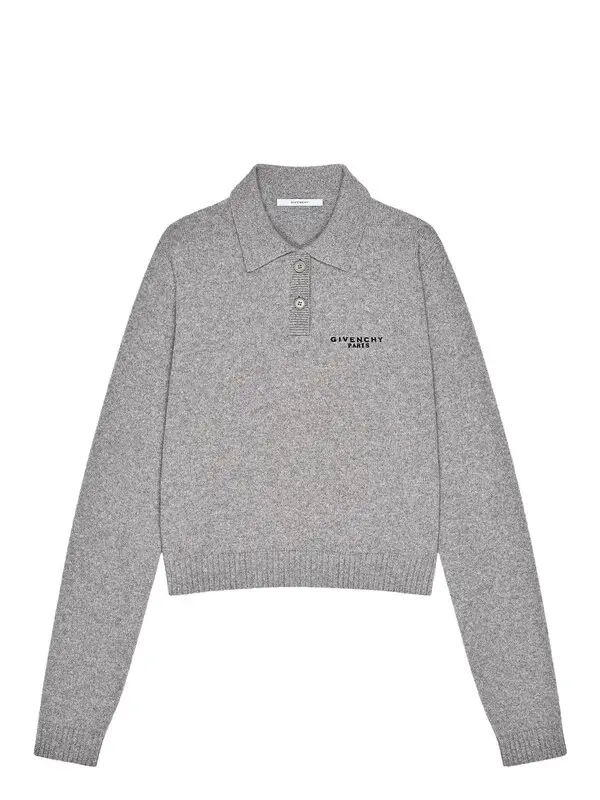 Givenchy Long-sleeve Polo Shirt - Grey