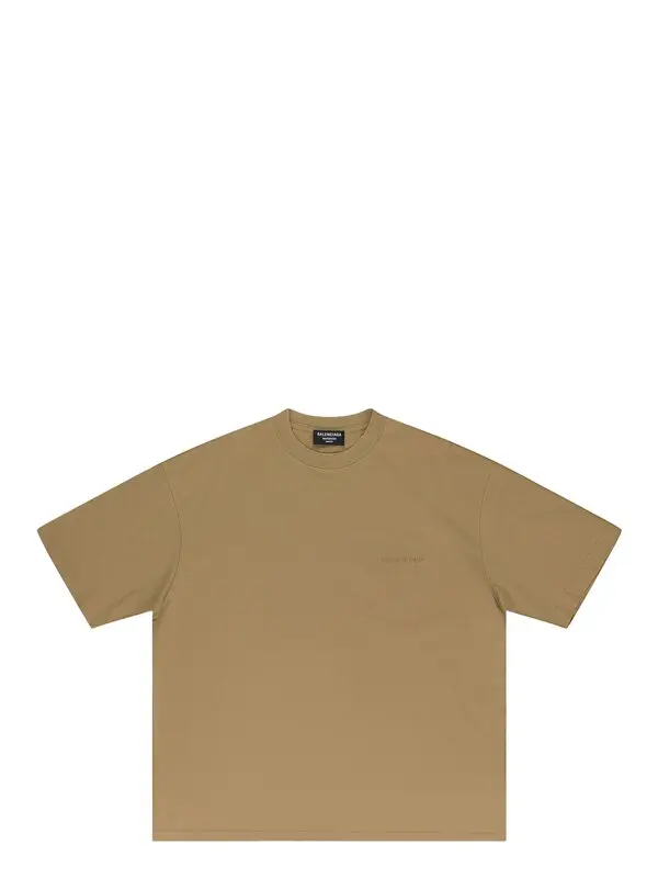 Balenciaga Logo T-shirt - Tan