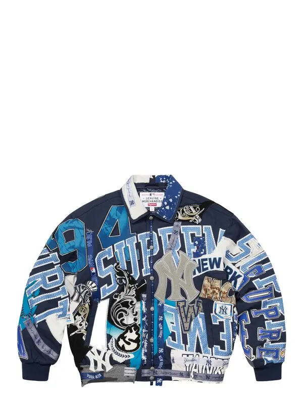 Supreme X Jeff Hamilton New York Yankees Varsity Jacket - Multicolor