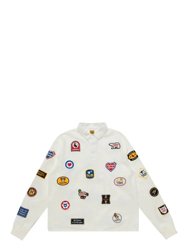 HUMAN MADE Patch Rugby Shirt - White
