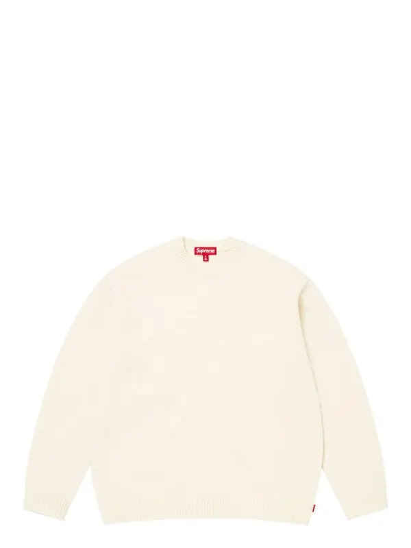 Supreme Angora Script Sweater - Cream