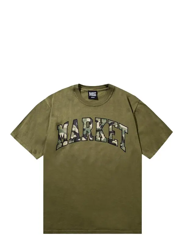 MARKET Camo Arc T-shirt - Green