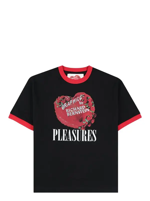 PLEASURES Cake Ringer Shirt - Black