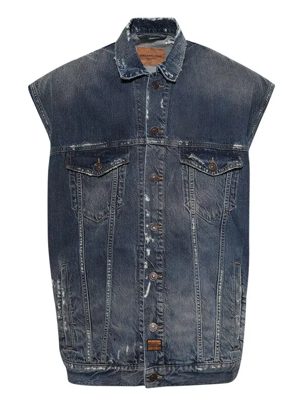 Balenciaga Sleeveless Jacket - Blue