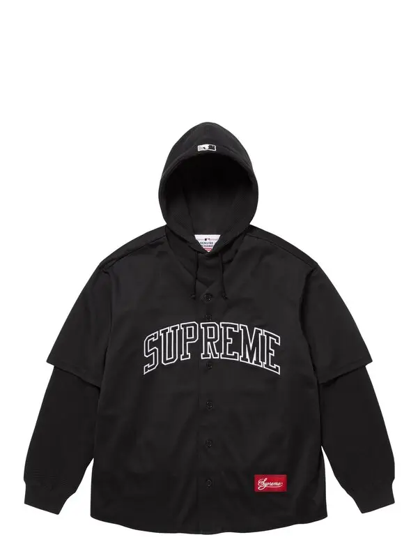Supreme X Chicago White Sox Hooded Jersey - Black