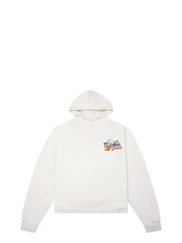 MARKET Desert League Unbleached Cotton Hoodie - Cream