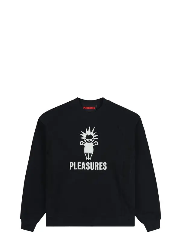 PLEASURES Slip Hoodie - Black