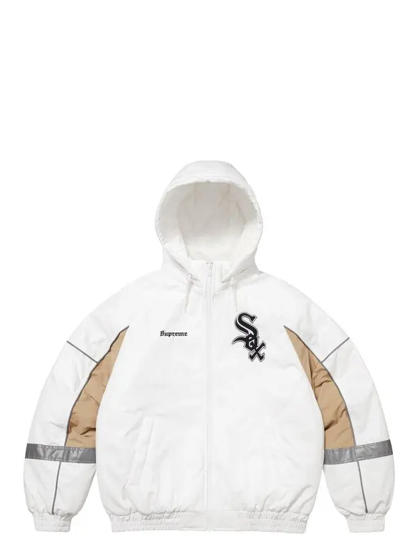 Supreme X Chicago Sox Stadium Jacket - White