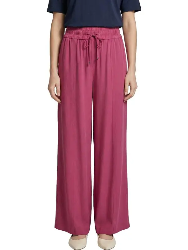JOSEPH Wide Leg Trousers - Pink