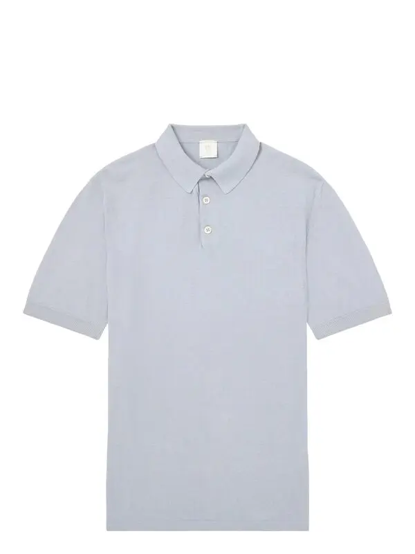 Eleventy Cotton Polo Shirt - Blue