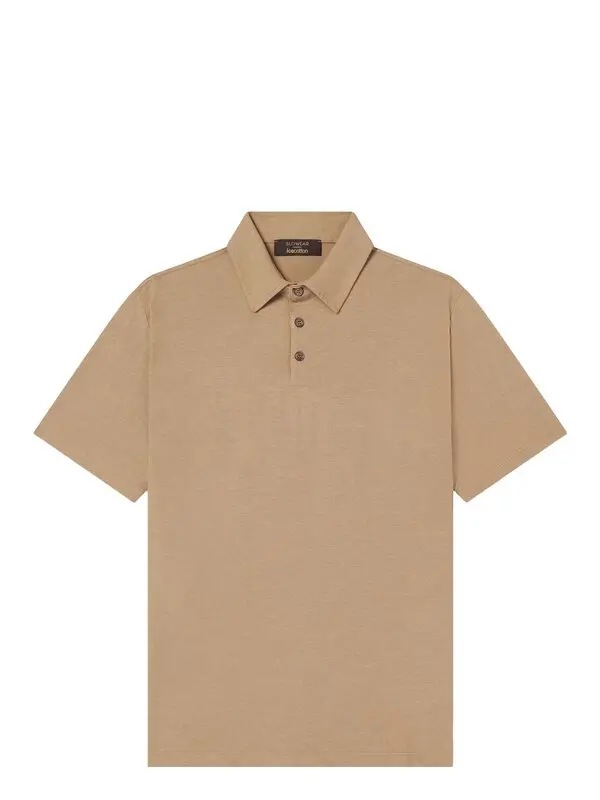 SLOWEAR Organic Cotton Polo Shirt - Brown