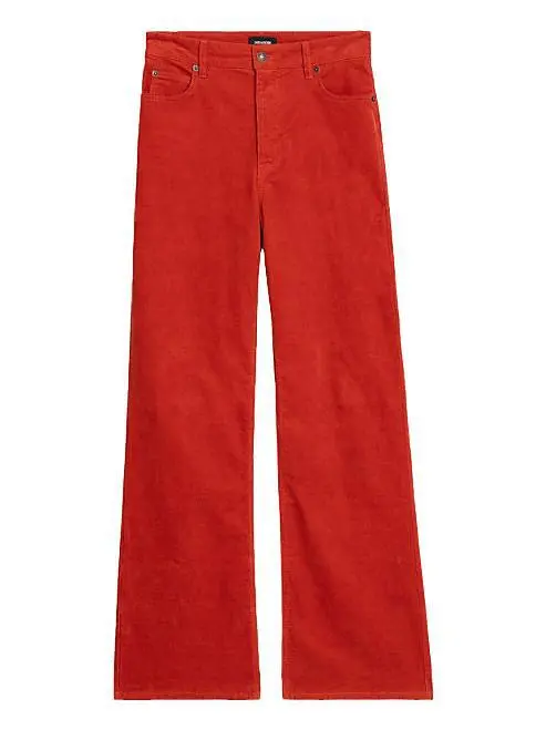 Zadig&Voltaire Evy Straight-leg Corduroy Jeans - Spice