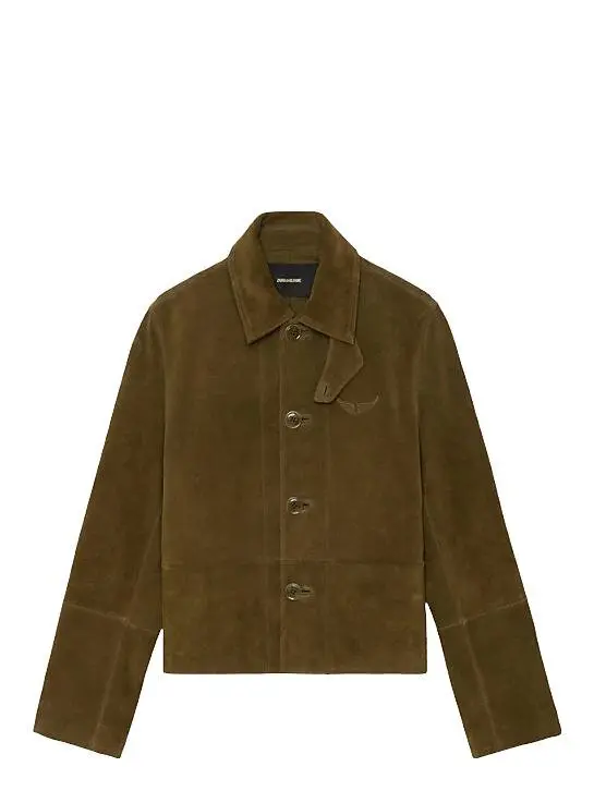 Zadig&Voltaire Lessa Suede Jacket - Treillis