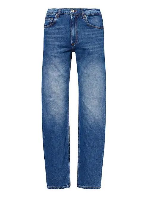 VINGT QUATRE Hardy Straight-leg Denim Jeans - Mid Blue