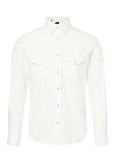 TOM FORD Western Slim-fit Cotton Shirt - White