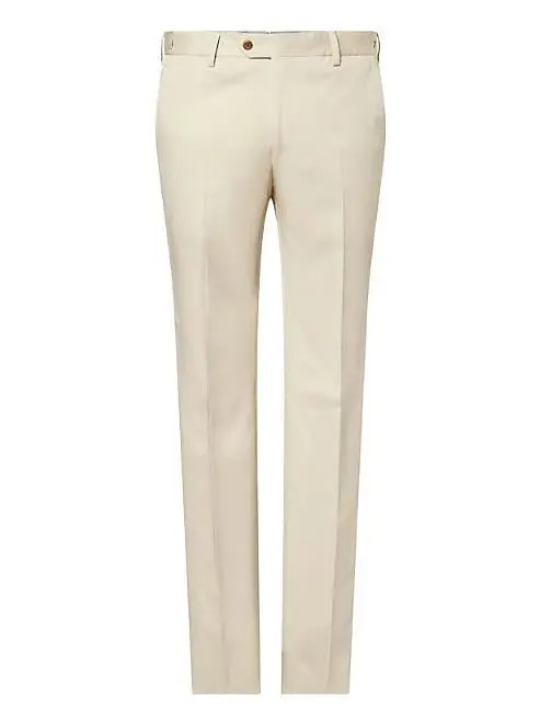 Corneliani Slim-leg Mid-rise Trousers - Natural White