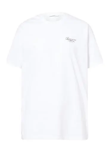 Givenchy Brand-print Crewneck Cotton-jersey T-shirt - White
