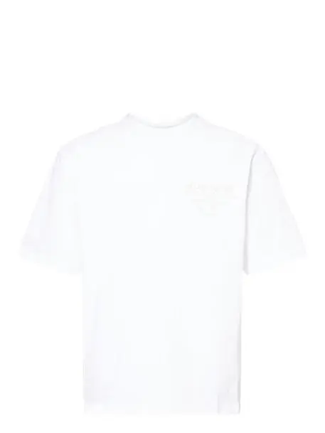BELIER Logo-embroidered Short-sleeve Cotton T-shirt - White