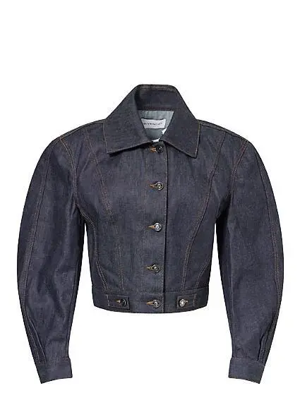 Givenchy Reversed Cocoon Denim Jacket - Dark Blue