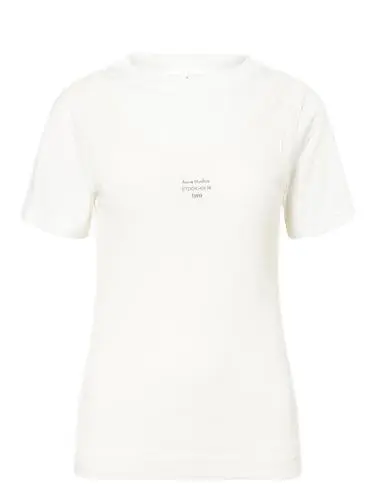 Acne Studios Ecleo Double-layer Stretch-cotton T-shirt - Off White
