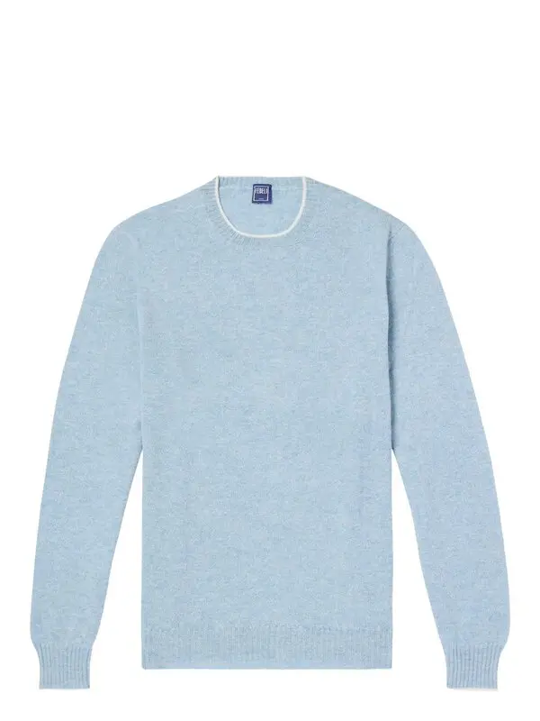 Fedeli Argentina Persia Cashmere Sweater - Blue