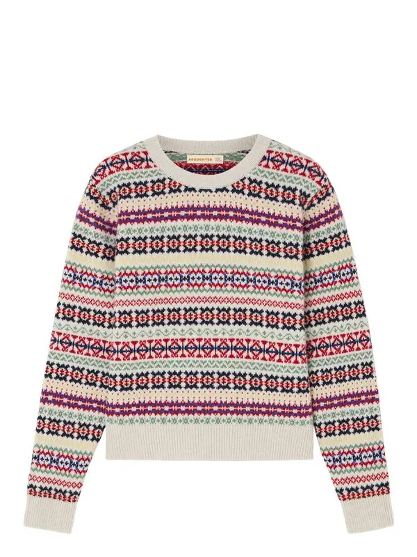 &daughter Fair Isle Geelong Wool Sweater - Multi